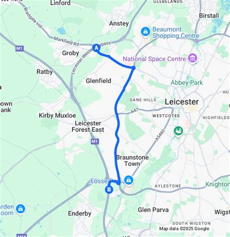 M1 Junction 21 Junction 22 Northbound And Southbound Enderby To
