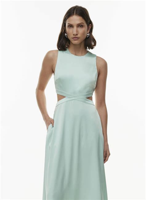 Babaton Cella Satin Dress Aritzia Us