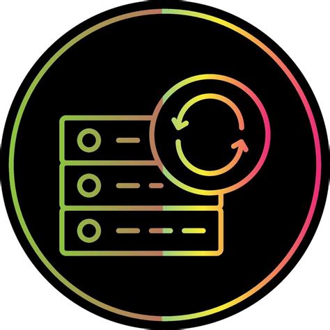 Data Synchronization Line Gradient Due Color Icon Design 43809101