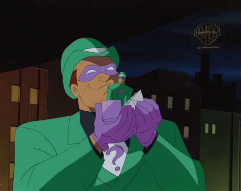 Batman The Animated Series Original Production Cel Riddler Choice