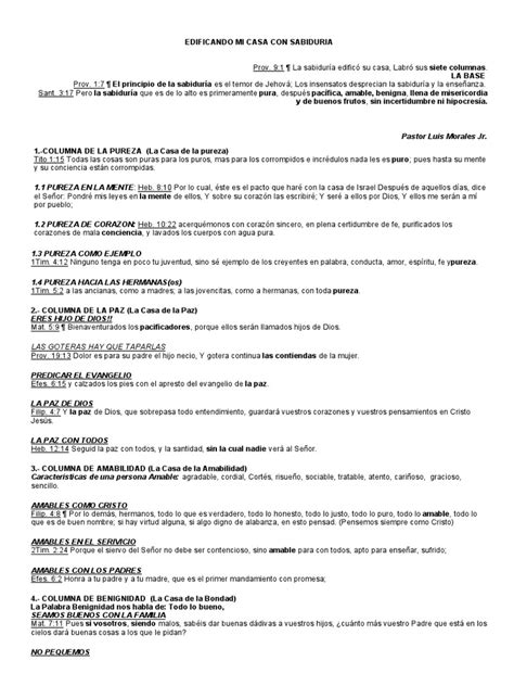 Edificando Mi Casa Con Sabiduria Pdf Cristo Título Teología