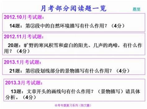 阅读题的作用是什么 史册号