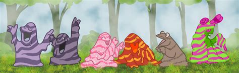 Cc Grimer Gang Forest Party By Convolure On Deviantart