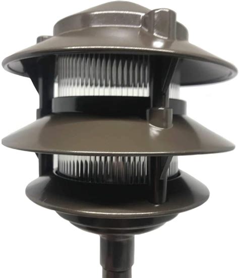 Vista Outdoor Lighting Dark Bronze 12 Volt 5 Watt Led Aluminum 3 Tier