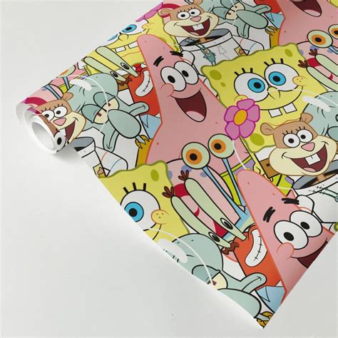 Spongebob Schwammkopf Charaktere Geschenkpapier Paramount Shop