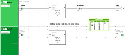 Example Plc Program To Control A Pump Based On Level Sensors
