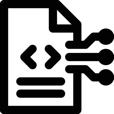 Data Science Machine Learning Artificial Intelligence Outline Icon