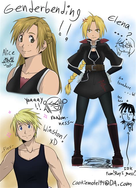 Genderbent Doodles By Cookiemotel94 On Deviantart