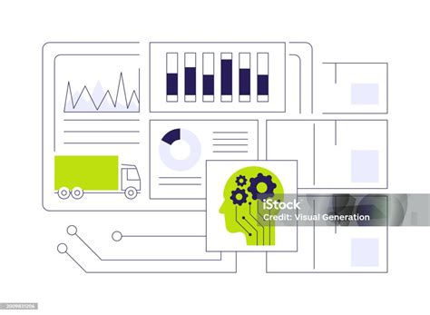 Predictive Inventory Analytics With Ai Abstract Concept Vector