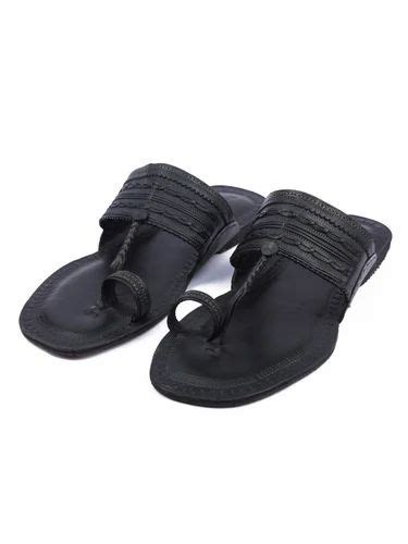 Keeping It Simple Mens Black Kolhapuri Chappal At ₹ 284900 Men