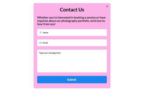 Basic Contact Information Form Template Visme