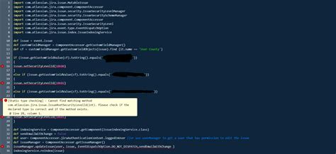 solved setting issue security level based on custom field