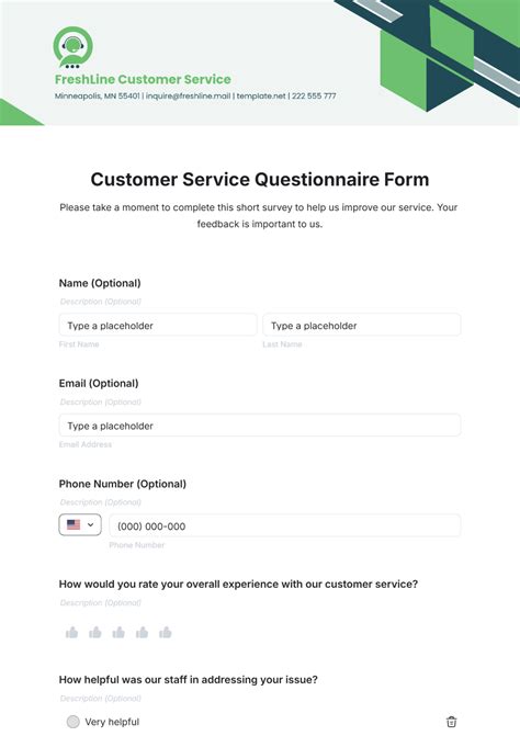 Free Customer Service Request Form Template To Edit Online