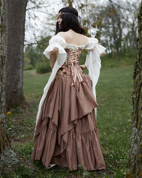 Womens Renaissance Corset Costume Ren Faire Medieval Fantasy Cosp
