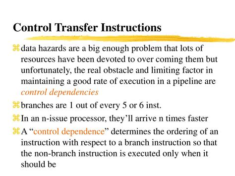 Ppt Processing Control Transfer Instructions Powerpoint Presentation Id 3322694