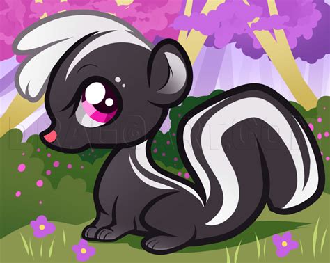 Draw Cute Skunks