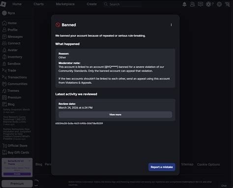 Multiple Roblox Accounts Terminated Due To Enforcement Ban Platform