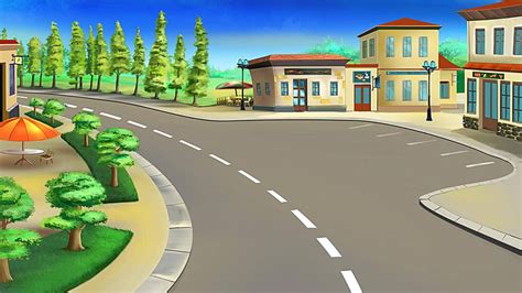 Gambar Background Jalan Raya Kartun Vektor Dan File Psd Untuk Unduh Gratis Pngtree