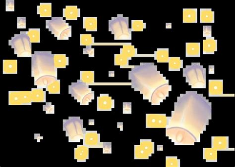 孔明灯天灯 花瓣网