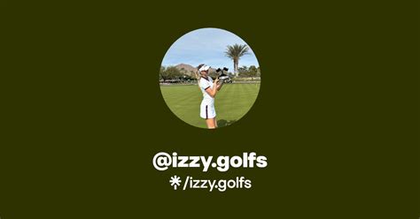 Izzy Golfs Instagram Tiktok Linktree