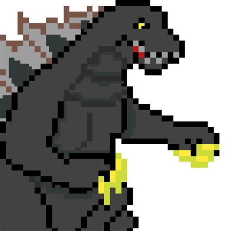 Heisei Godzilla Pixel Art By Chu Pa Pi2012 On Deviantart