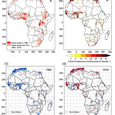 Evolution Of Impervious Surface Areas Fraction And Urban And Rural Download Scientific Diagram