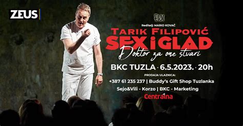 Predstava Tarika Filipovića Sex And Glad Doktor Za One Stvari 6 Maja U Bkc Tk