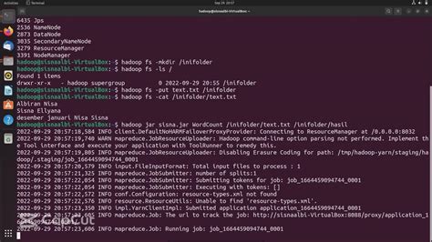 Implementasi Wordcount Pada Hadoop Di Os Ubuntu Youtube
