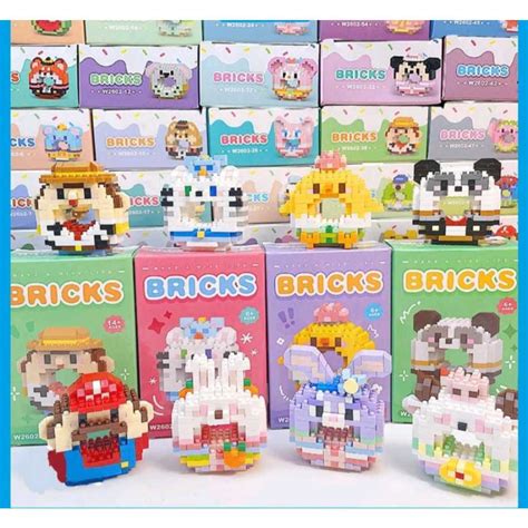 Jual Satashaid Mainan Lego Brick Donat Mainan Balok Susun Donat