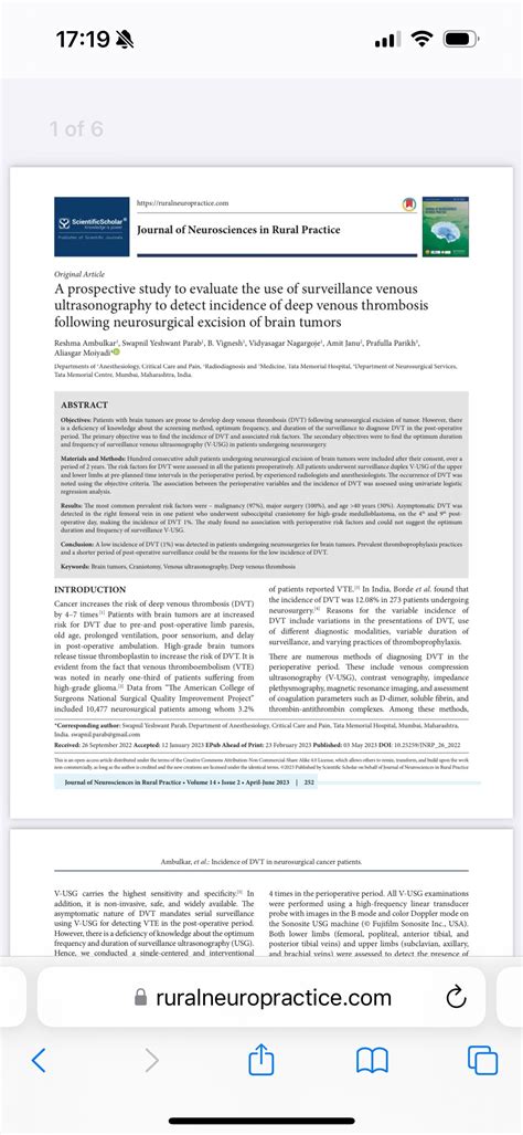 Vignesh Baskar On Linkedin Publication On A Prospective Study To