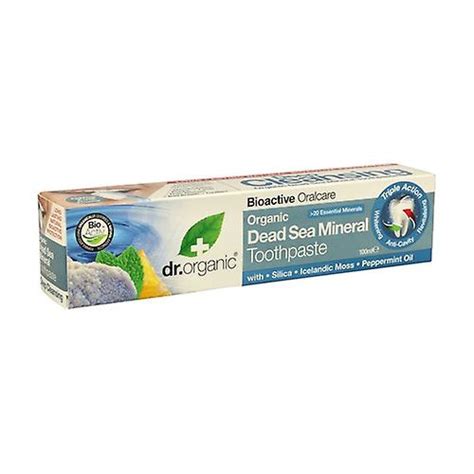 Buy Dr Organic Dead Sea Organic Minerals Toothpaste 100 Ml In Dubai