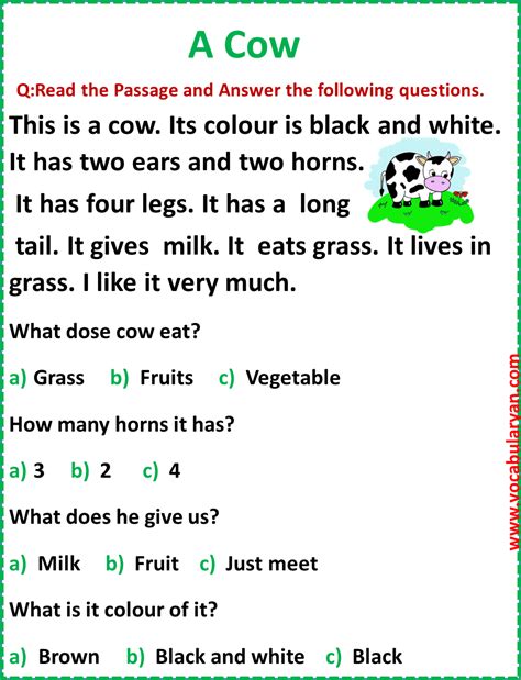 First Grade English Reading Worksheets Grade 1 Reading Comprehension