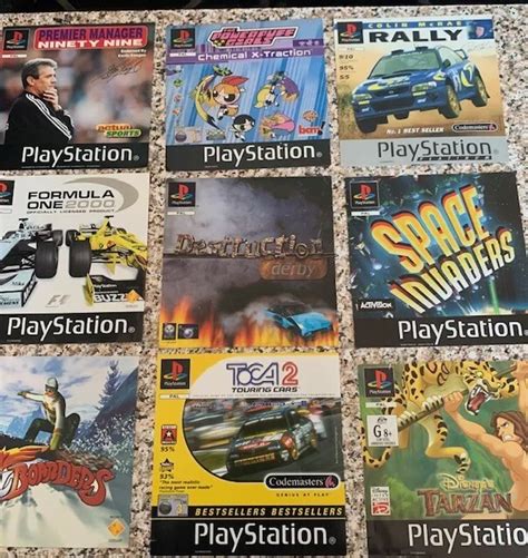 PLAYSTATION PS FRONT BOX Artwork Inserts NO GAME PicClick UK