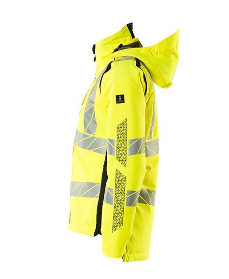Mascot® Accelerate Safe Winter Jacket 19045 Hi Vis Yellow Black Theworkwearstore Ie Work