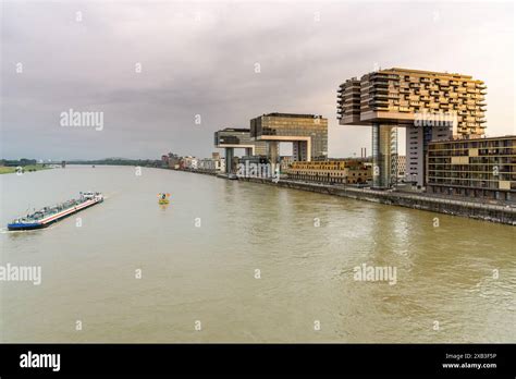 Modern Buildings And Renovated Warehouses In A Redevelopment Along A