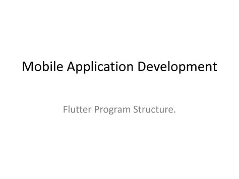 SOLUTION First Flutter App And Flutter App Program Structure Studypool