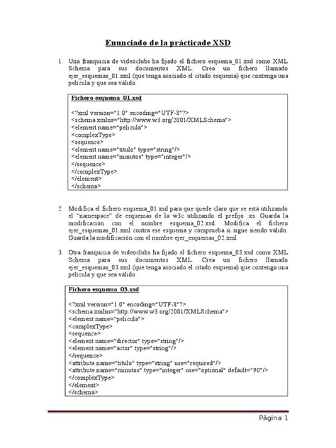 Práctica 3 Xsd Pdf Estándares Informáticos Formatos De Serialización De Datos