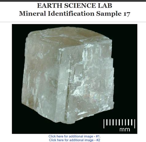 Solved Earth Science Lab Mineral Identification Sample 15