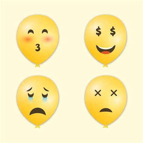 Premium Vector Set Of Cute Face Expressions