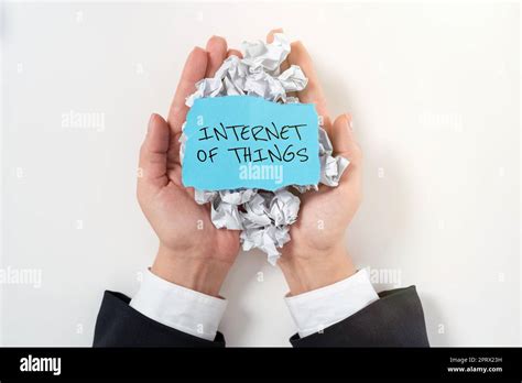 Sign Displaying Internet Of Thingsconnection Of Devices To The Net To