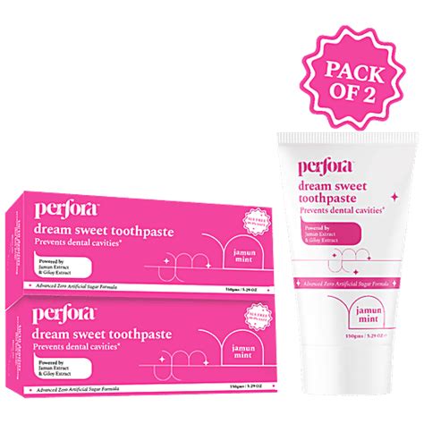 Buy Perfora Dream Sweet Toothpaste Jamun Mint Diabetic Anti Cavity Online At Best Price Of Rs