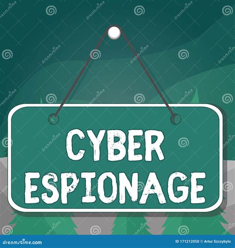 Word Writing Text Cyber Espionage Business Concept For Obtaining
