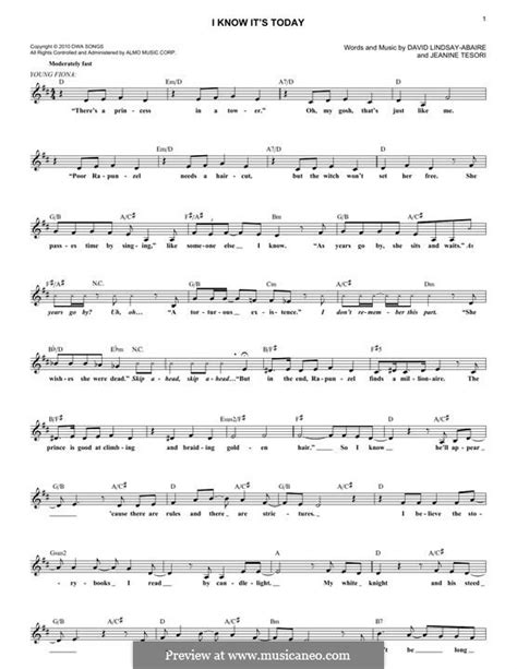 I Know Its Today Shrek The Musical By J Tesori On Musicaneo