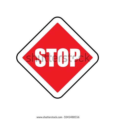 Stop Traffic Icon Vector Stock Vector Royalty Free 1045488556