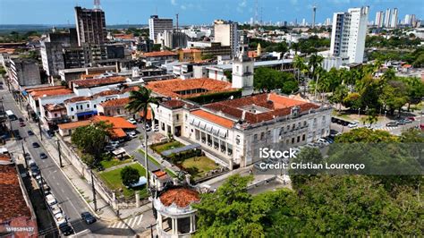 Historic Buildings At Downtown City Of Joao Pessoa At Paraiba State