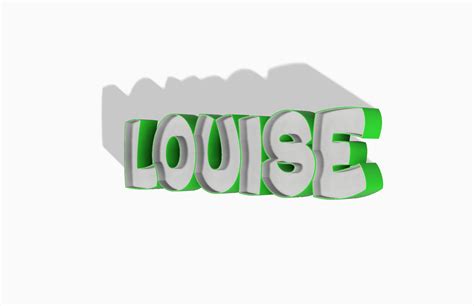 Stl File First Name Led Louise 🚩 ・3d Printer Model To Download・cults