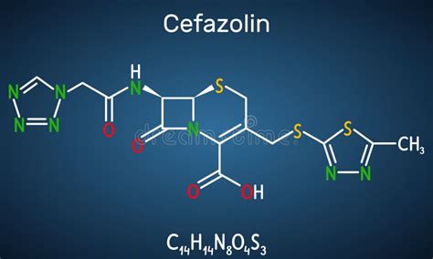 Cefazolin Cefazoline Cephazolin Molecule It Is S Beta Lactam