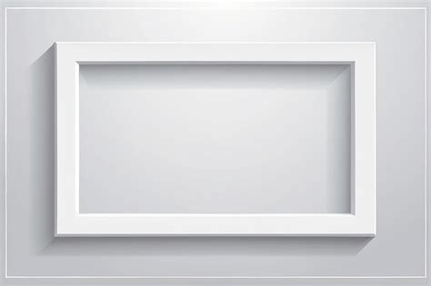 Premium Photo Free Vector Rectangle White Frame Background Template
