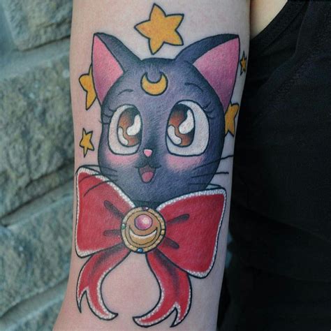 Sailor Moon Luna Tattoos