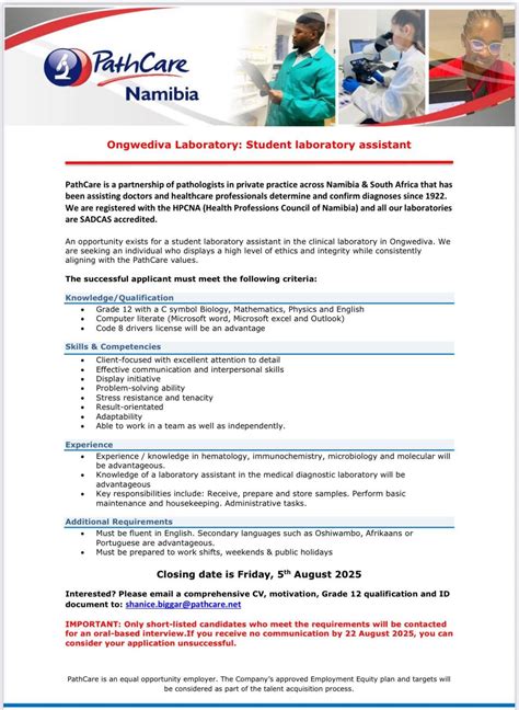Namibia Medconnect Institutions Workshops Events Jobs Pathcare